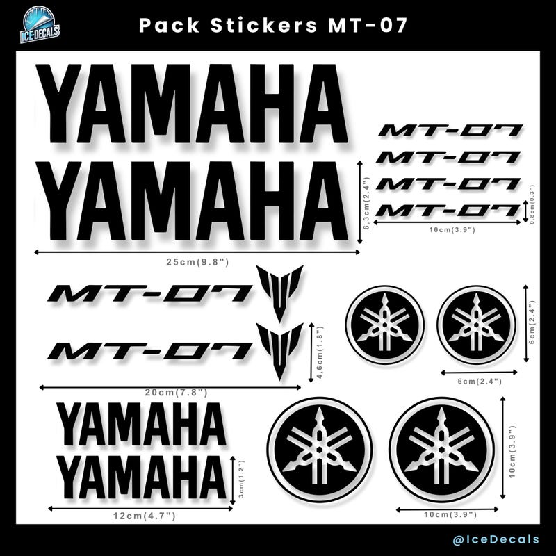 Yamaha Mt 03 Decal Stickers - Etsy UK