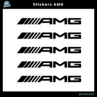 For Mercedes Side Skirt Logo Adhesive Stickers Rear Door Decals ...