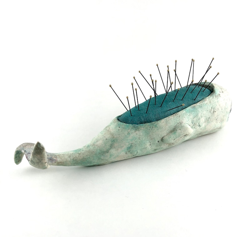 Halloween Pincushion Whale Craft Sewing Supply Pins and Needle Storage ...