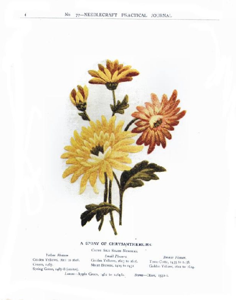 Decorative Embroidery Shading 2nd Series Needlework Practical - Etsy