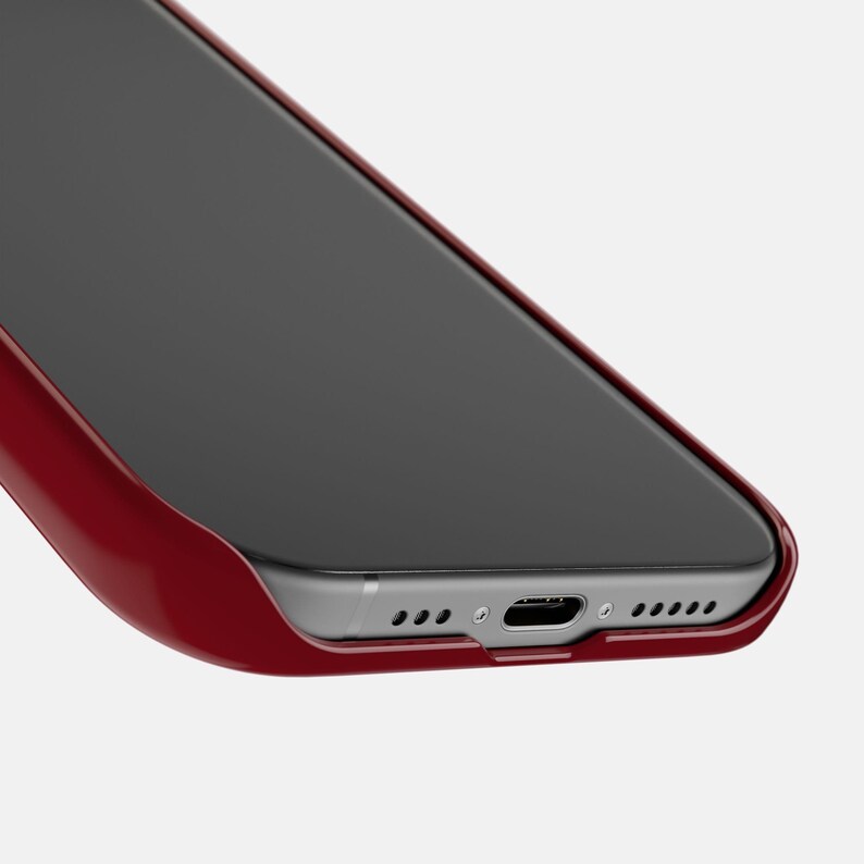 Red Cherry Phone Case, Minimalist Fall Solid Color Case for Iphone ...