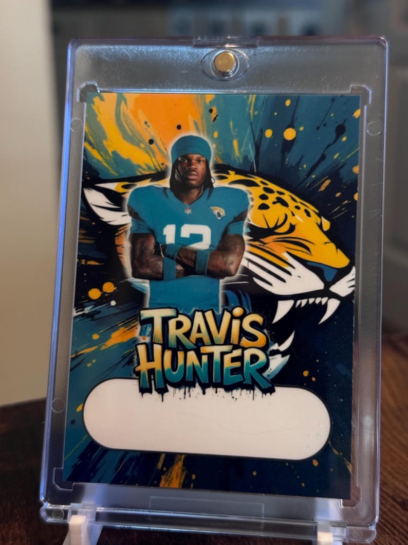 Travis Hunter - Custom Art Trading Card - Etsy