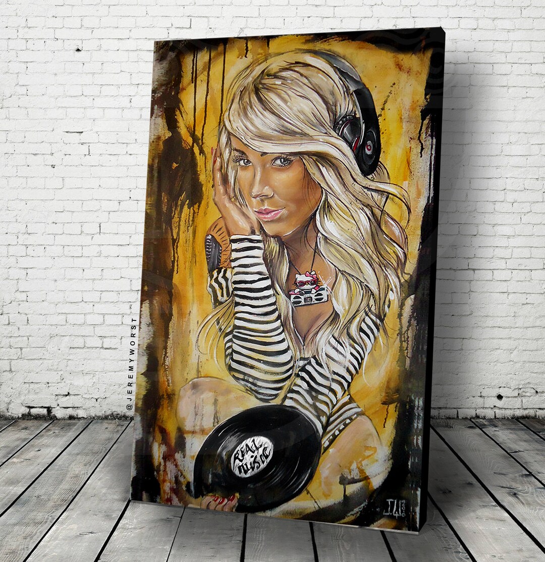 NEW JEREMY WORST Go Dj Artwork Signed Fine Art Print Sticker - Etsy