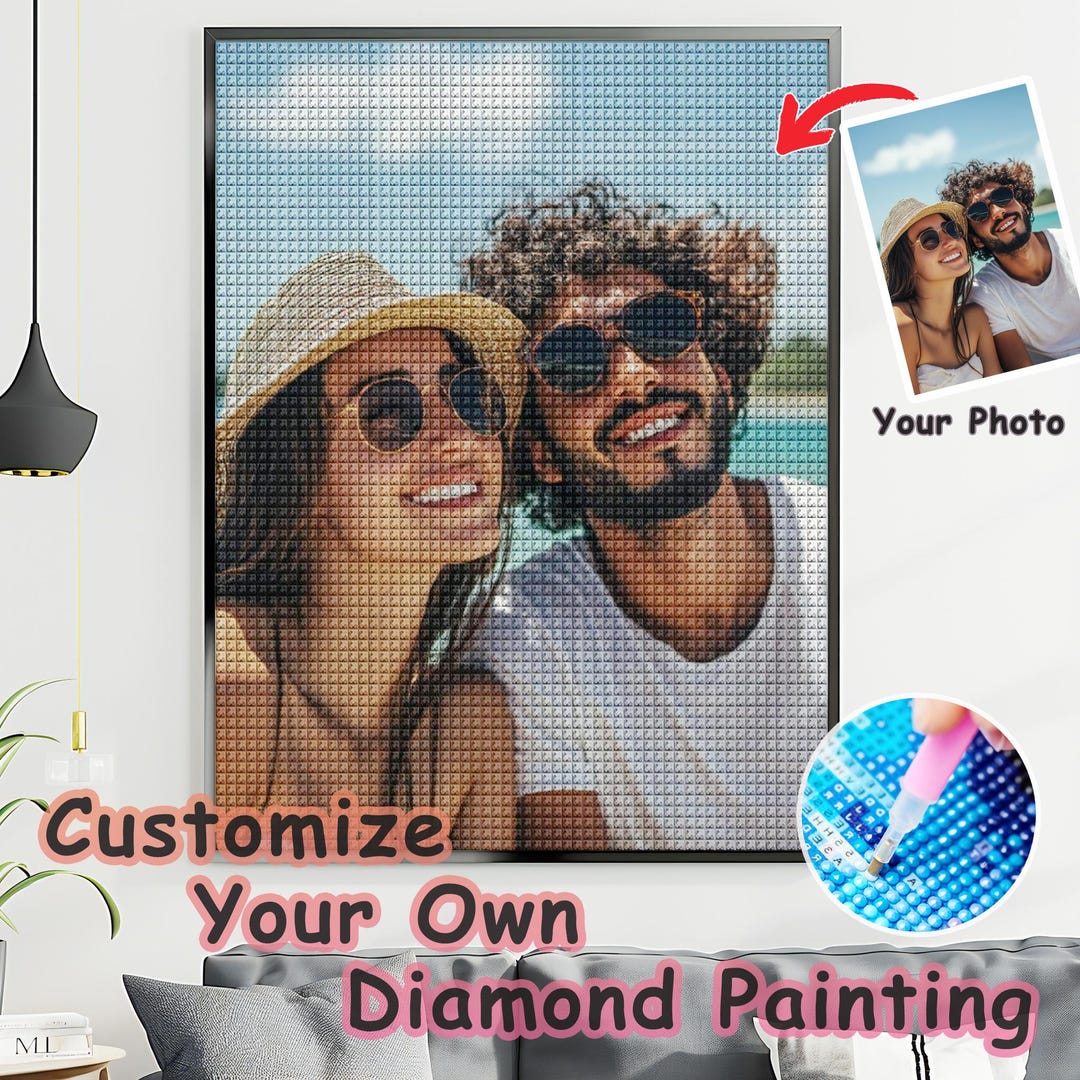 Custom Diamond Painting, Turn Your Photo Into a Diamond Painting ...