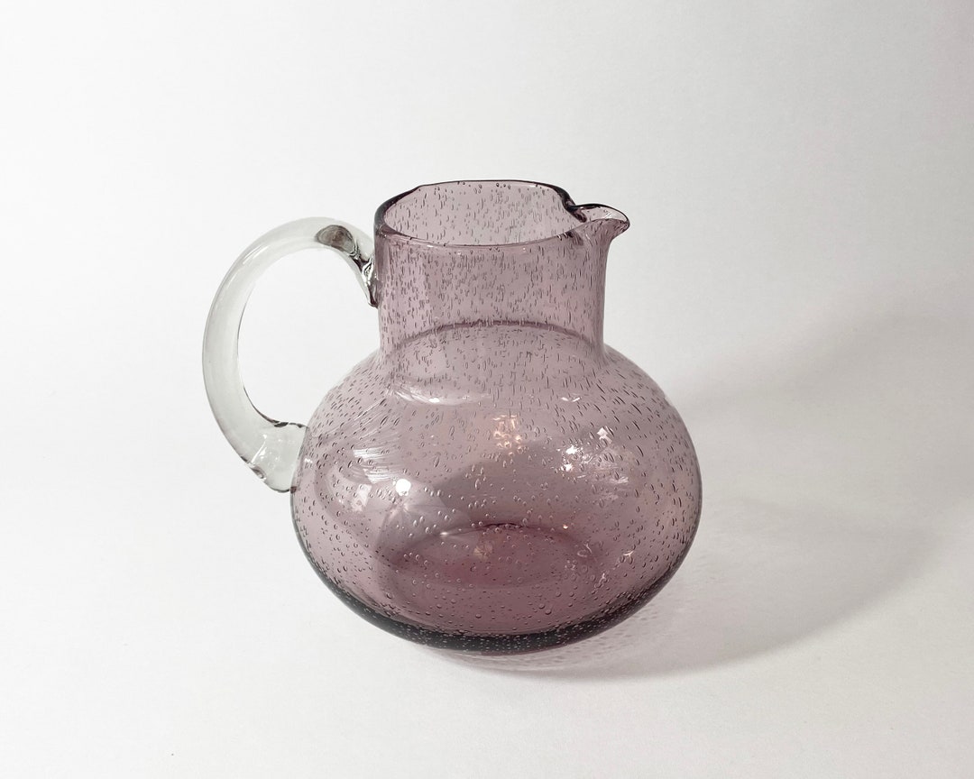Lavender Purple Glass Pitcher - Etsy