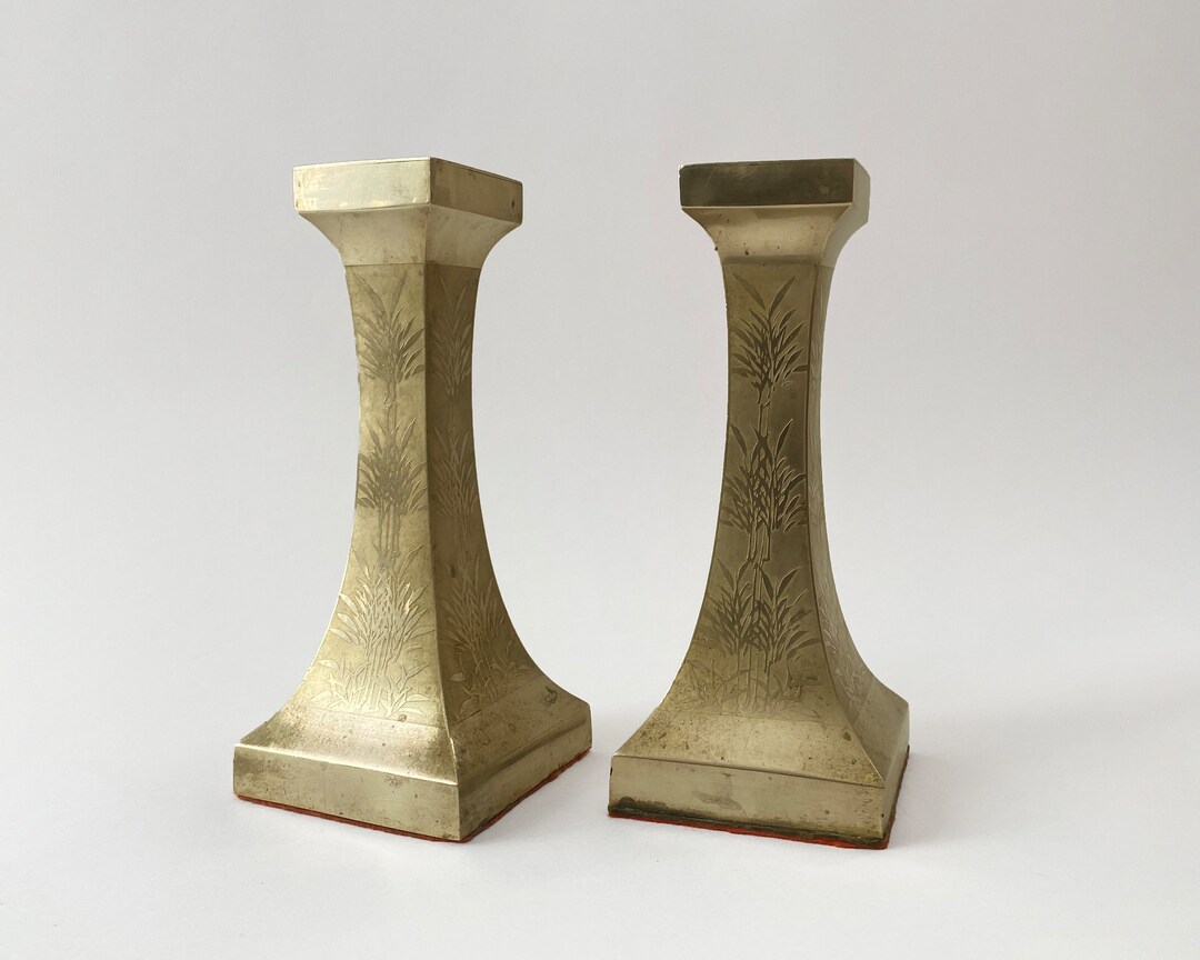 Metal Square Column Candle Sticks - Etsy