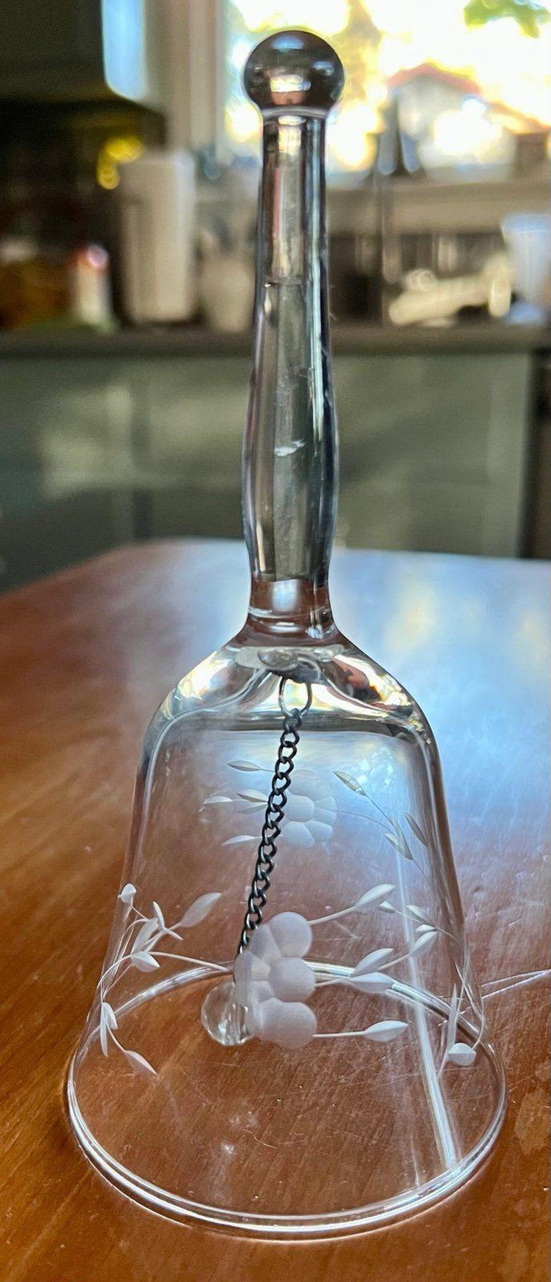 1960's Princess House Heritage Handblown Bell #495 Crystal Etched ...
