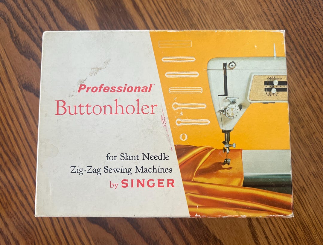 Vintage Singer Professional Buttonholer for Slant Needle Zig-zag Sewing ...
