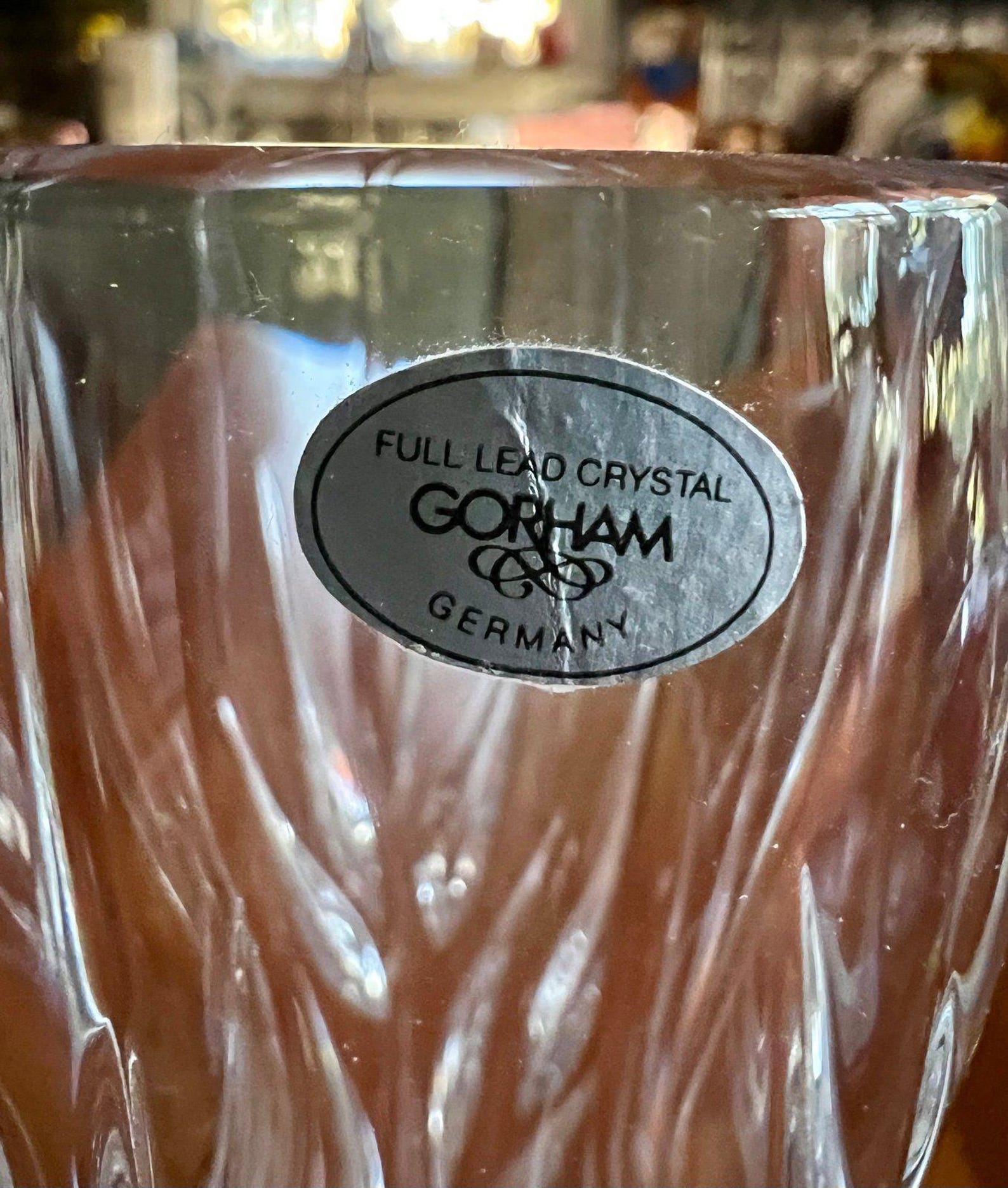 Vintage Gorham Lead Crystal Flower Bud VASE Star Blossom, 7", Made in ...