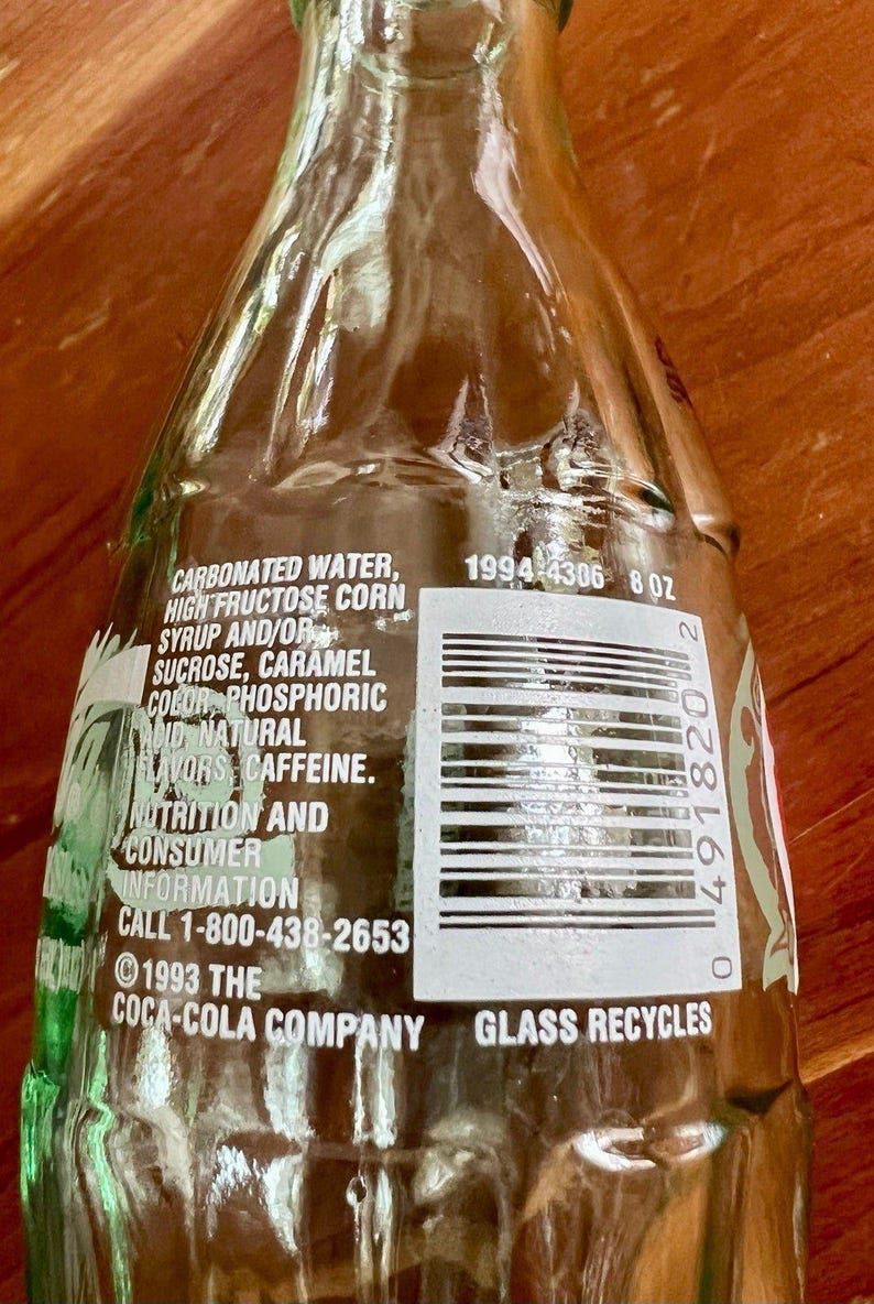 Coca-cola Classic 8 Oz. 1993 Bottle Grand Canyon Railway Est. 1901 ...