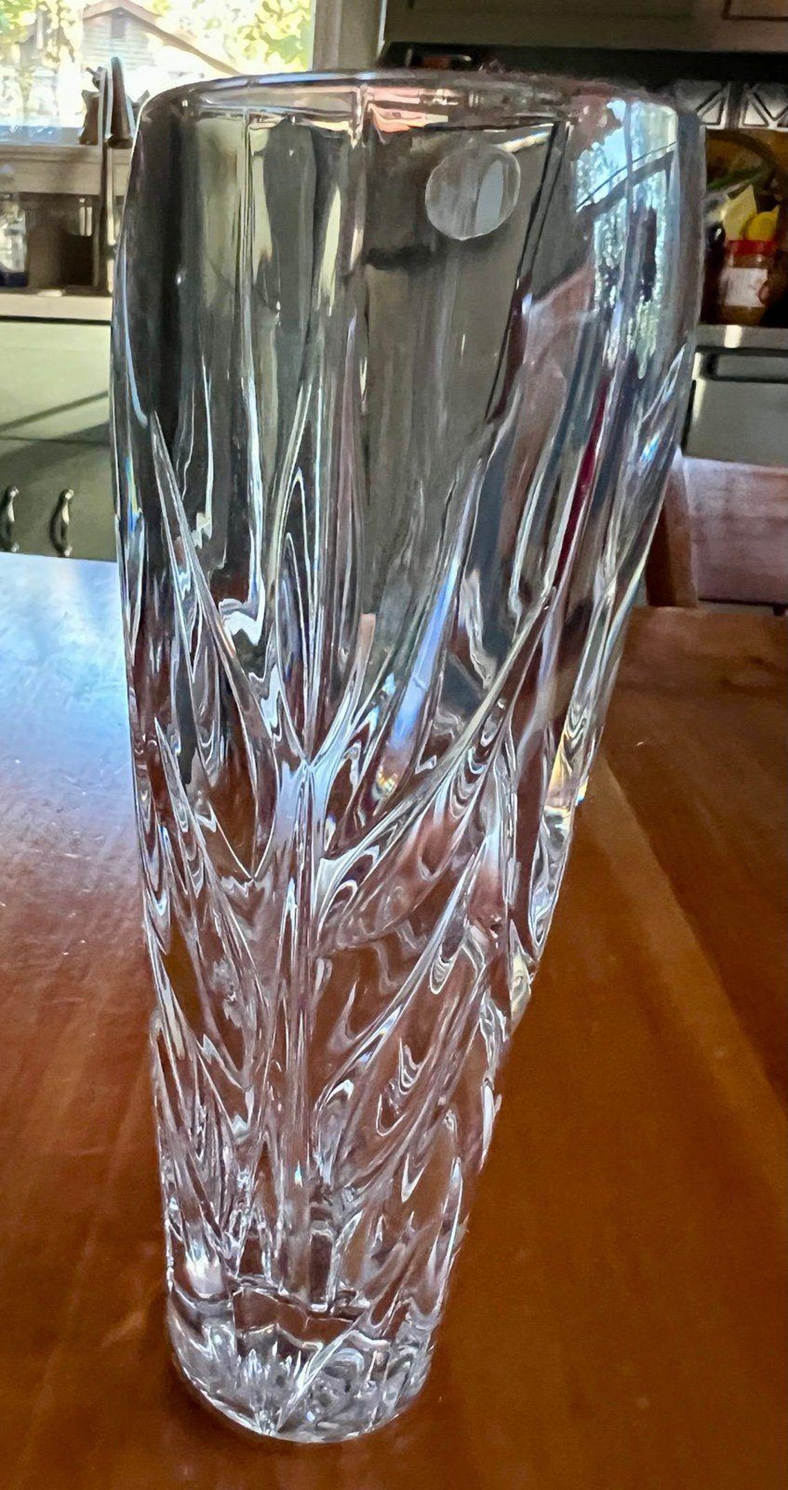 Vintage Gorham Lead Crystal Flower Bud VASE Star Blossom, 7", Made in ...