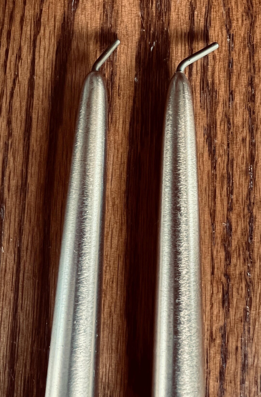 Pair Vintage Mid-century Modern Aluminum Gas-lite Butane Gold Candles ...