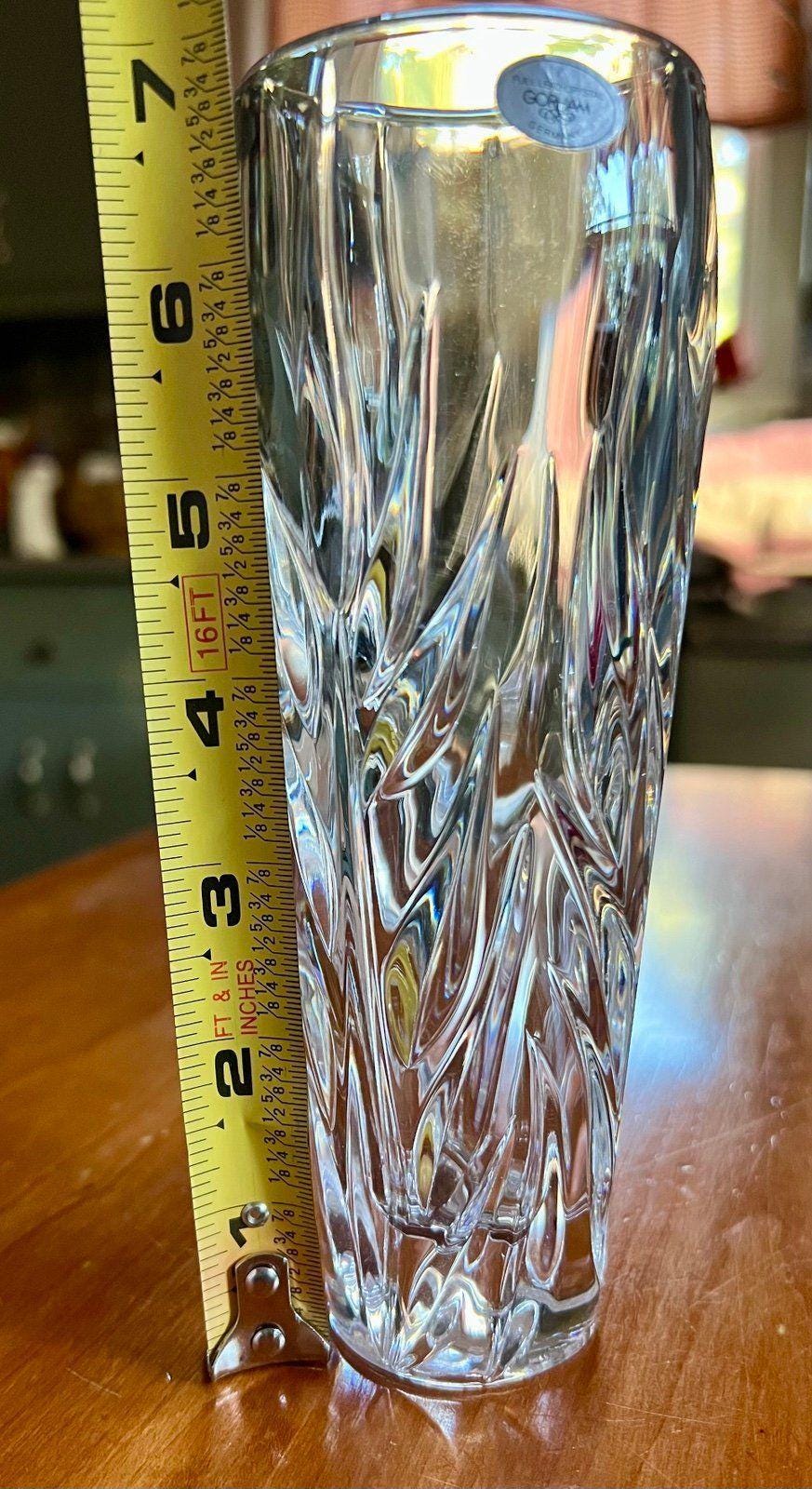 Vintage Gorham Lead Crystal Flower Bud VASE Star Blossom, 7", Made in ...