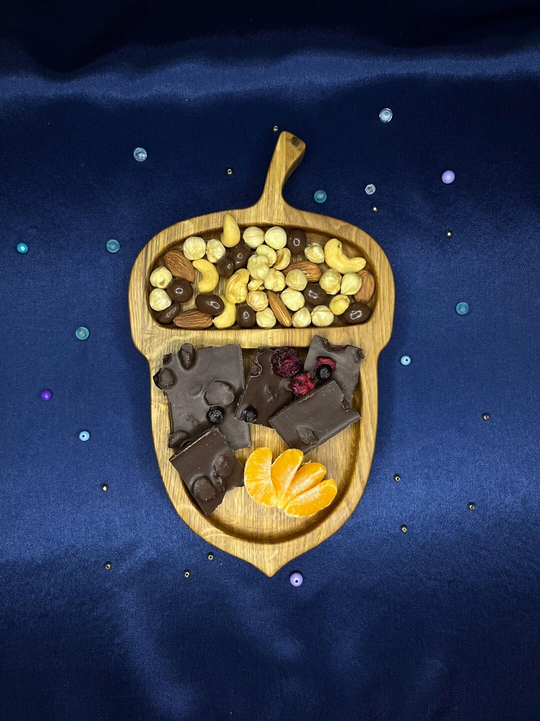 Wooden Acorn Bowl | Appetizer Plate | Candy Plate | Plate for Nuts ...