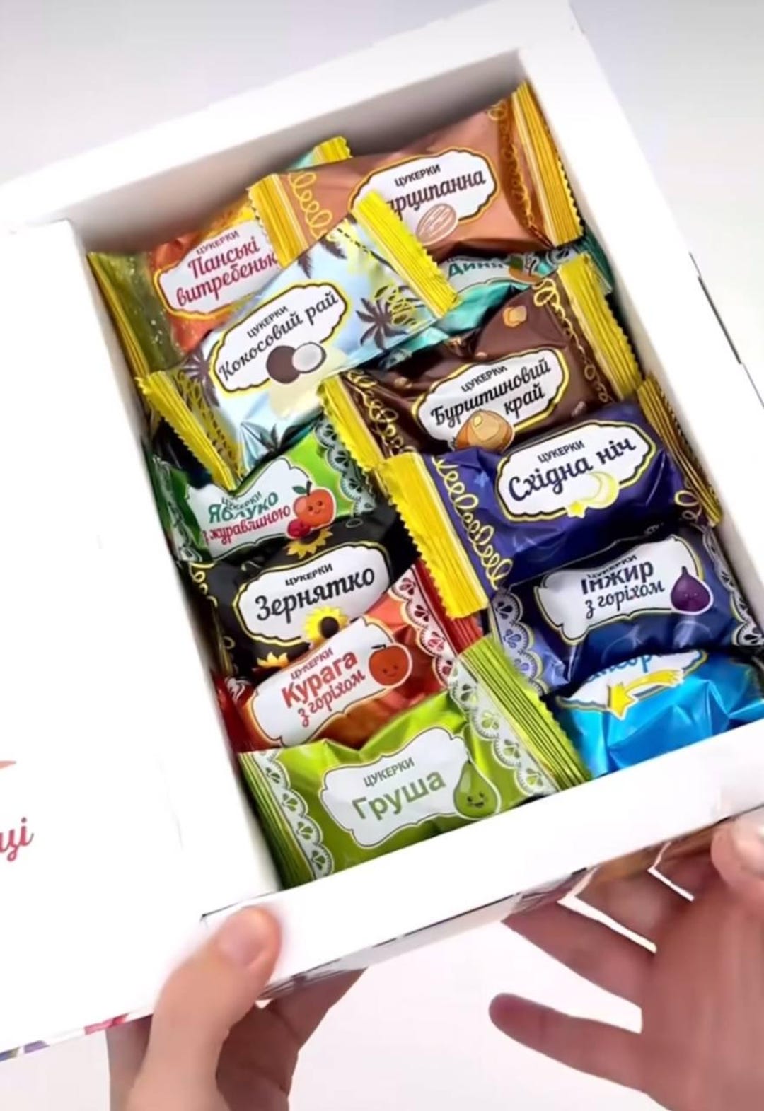 Ukranian Sweets Candy Chocolate Food Box. Souvenir With Ukraine Snacks ...