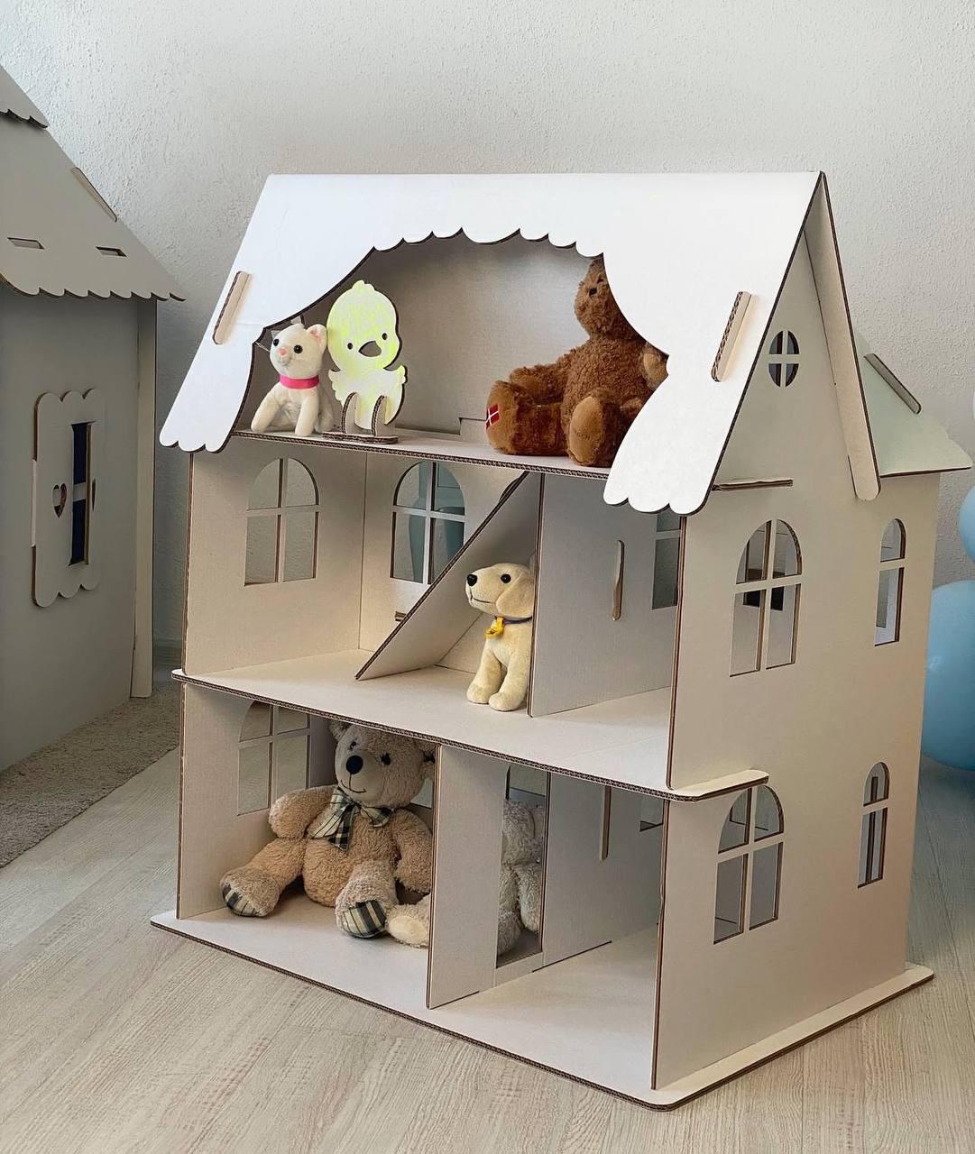 Demountable Cardboard Playhouse. Game House "princess Castle". Fortress ...