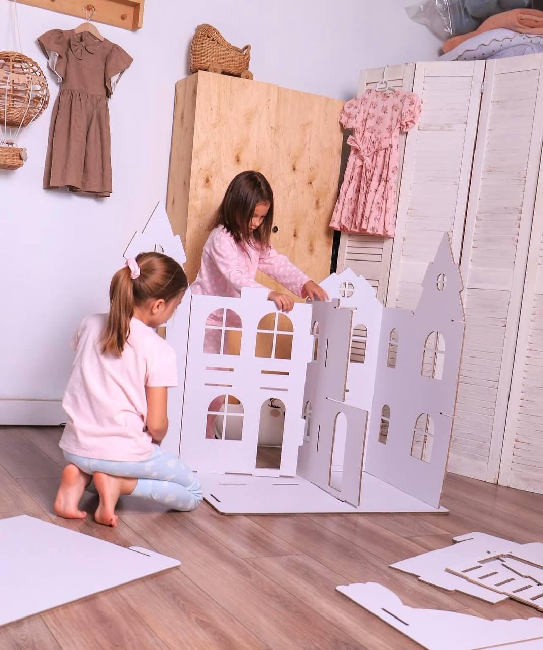 Demountable Cardboard Playhouse. Game House "princess Castle". Fortress ...