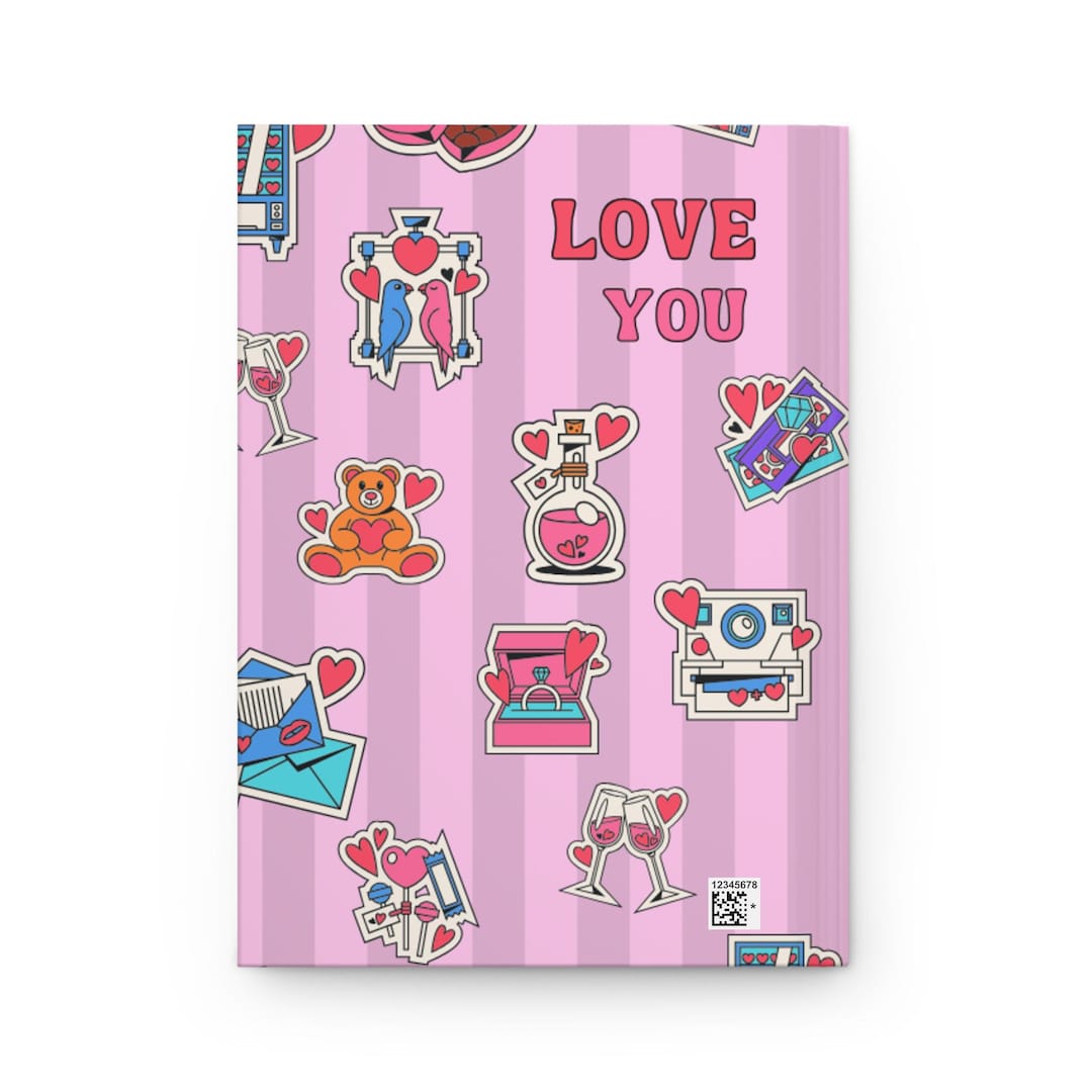 Cute Love-themed Hardcover Journal, Perfect for Valentine's Day, Gift ...