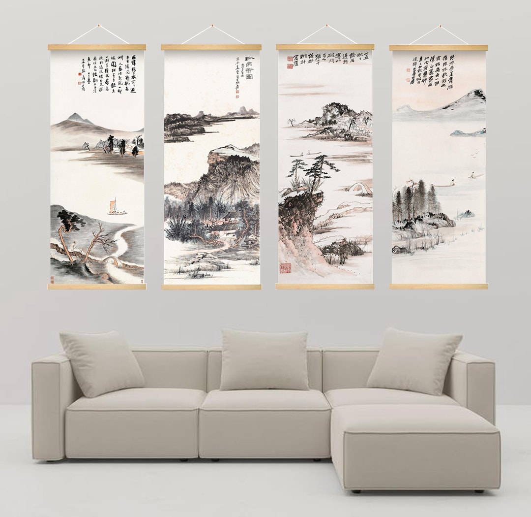 Traditional Chinese Landscape Wall Hanging, Wall Art, Chinese Painting ...