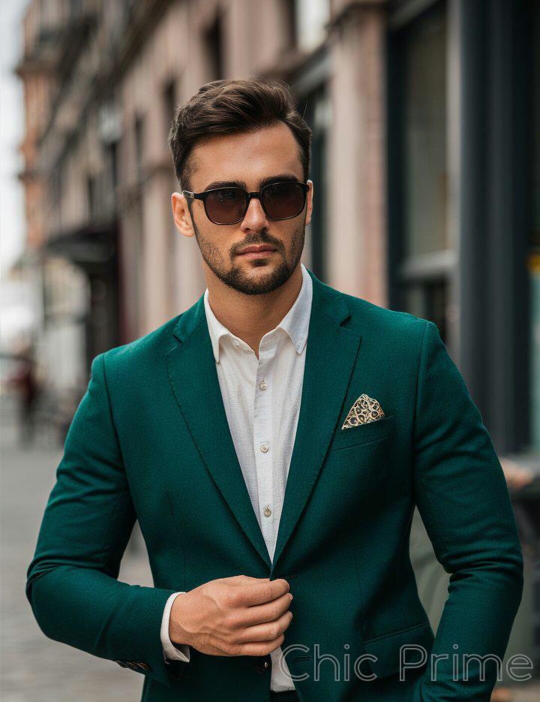Emerald Green Suit, 2 Pc Slim Fit Men's Suit, Wedding Groom Suit - Etsy