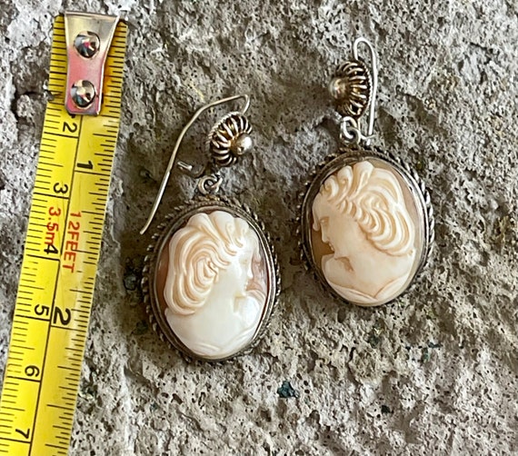 Beautiful Italian Art Nouveau Carved Shell Sterling … - Gem