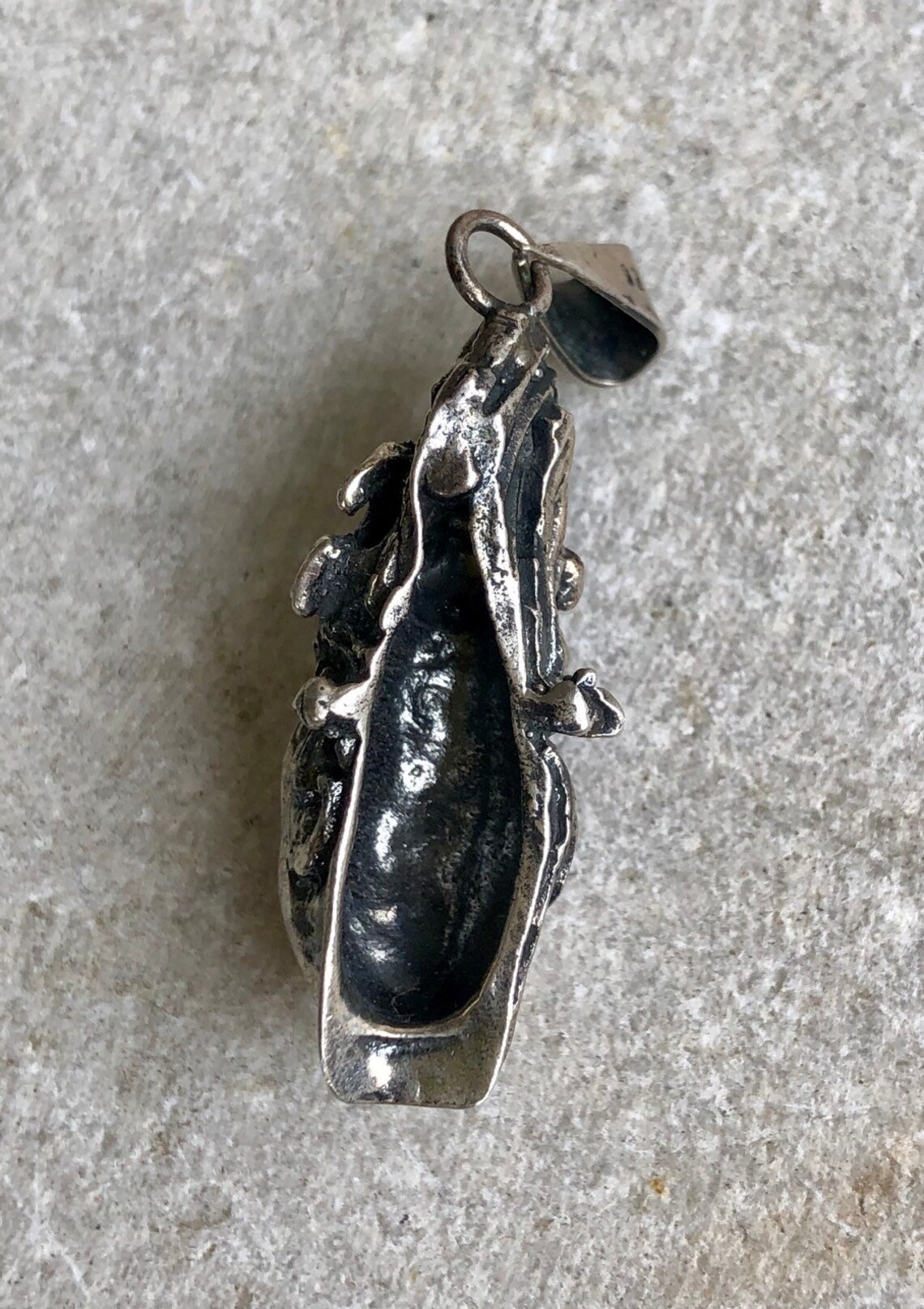 Sculpted Sterling Silver Aztec Warrior Vintage Necklace - Etsy