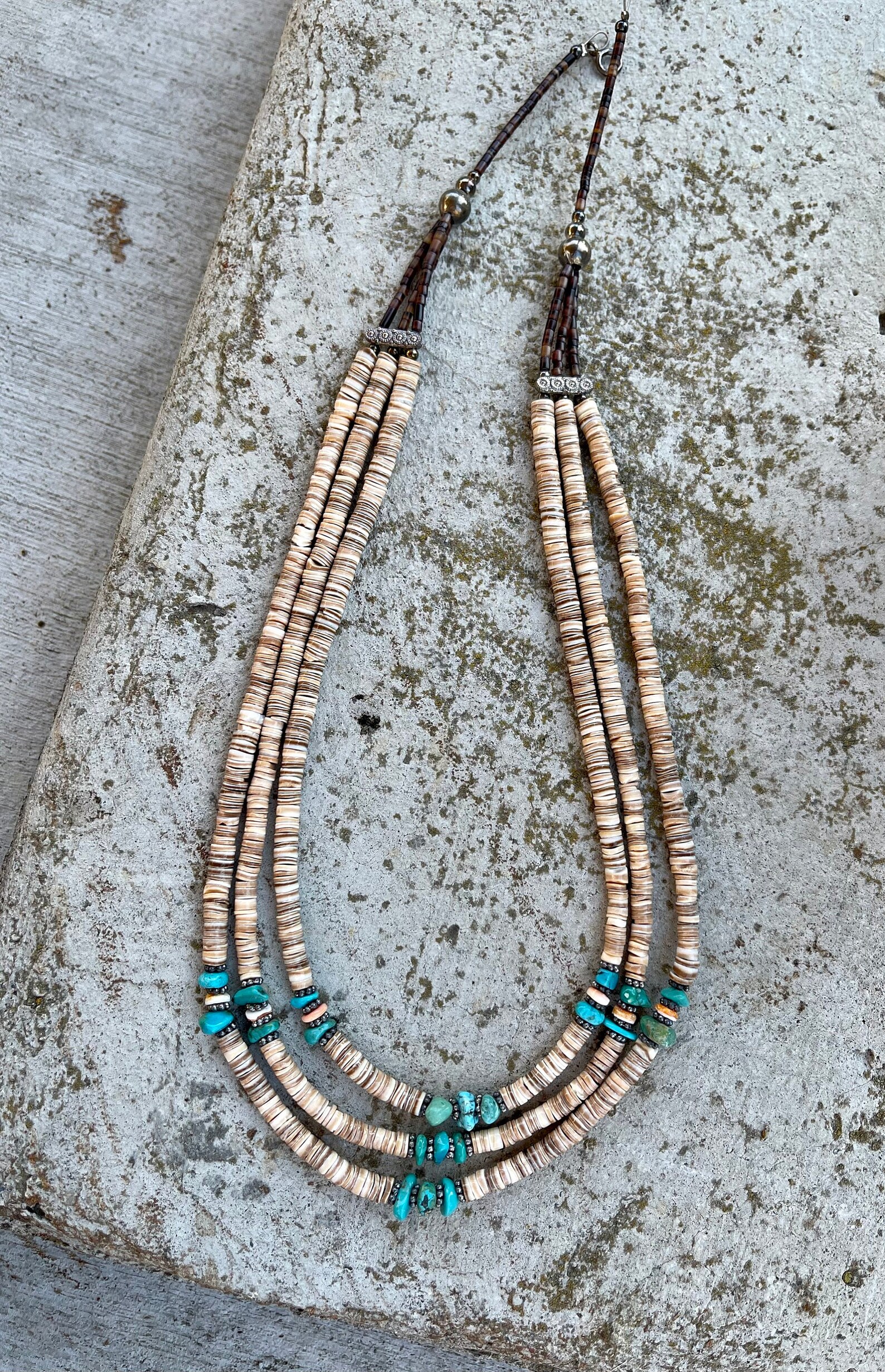 Beautiful Native American Turquoise Heshi Bead Sterling Silver - Etsy