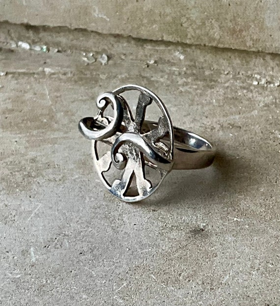 Sculpted Sterling Silver Circle Mandala Sacred Geomet… - Gem