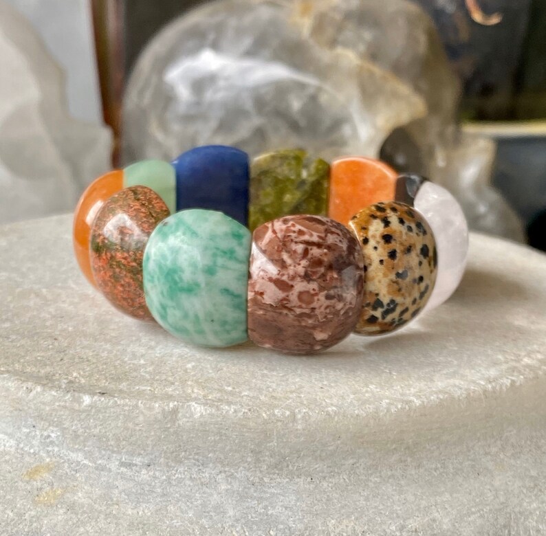 Beautiful Multi Gemstone Jade Lapis Quartz Crystal Snowflake | Etsy