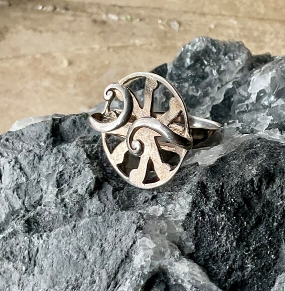 Sculpted Sterling Silver Circle Mandala Sacred Geomet… - Gem