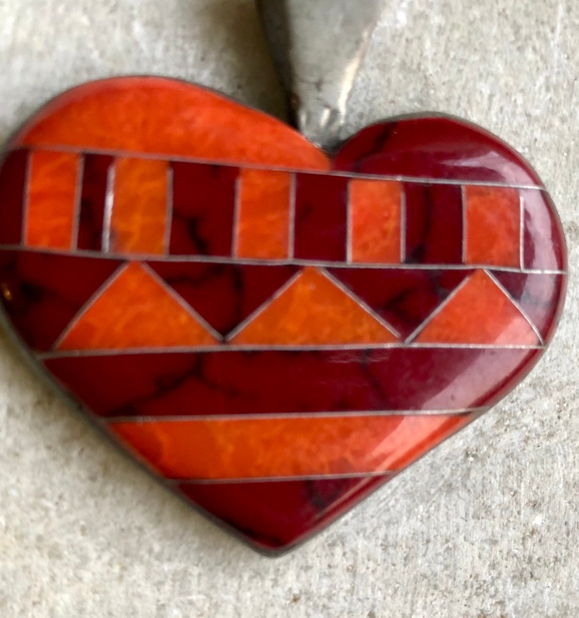 Bold Beautiful Orange Spiny Oyster Burgundy Stone Mosaic - Etsy