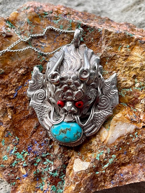 asian sterling silver dragon - Gem