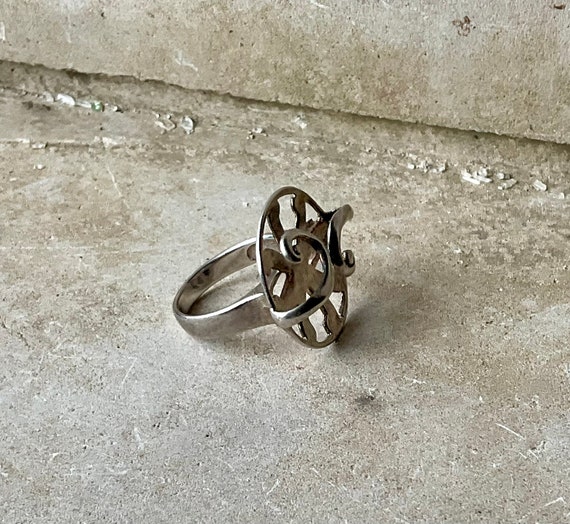 Sculpted Sterling Silver Circle Mandala Sacred Geomet… - Gem