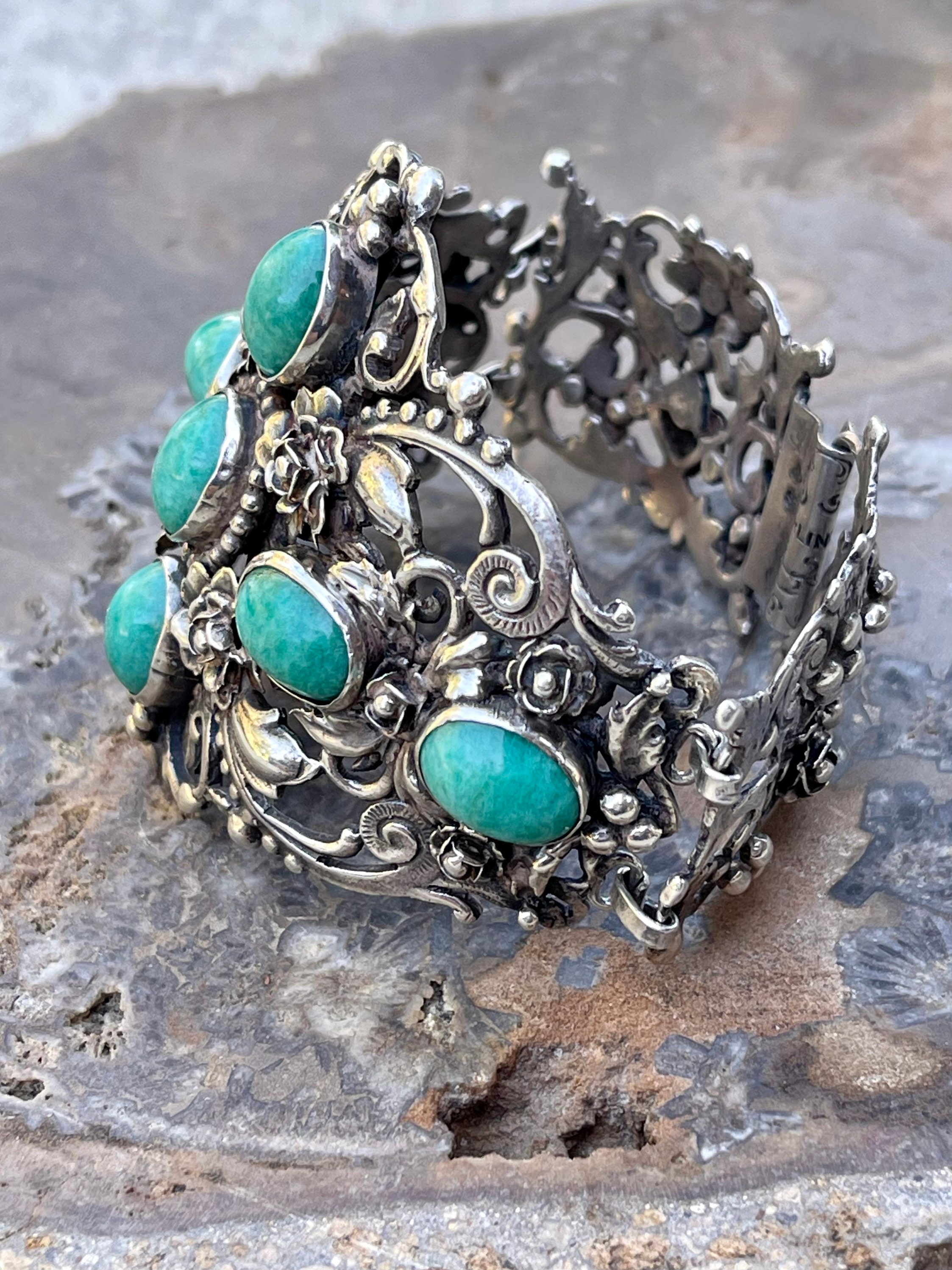 Beautiful Italian Sterling Silver KYANITE Victorian Vintage | Etsy