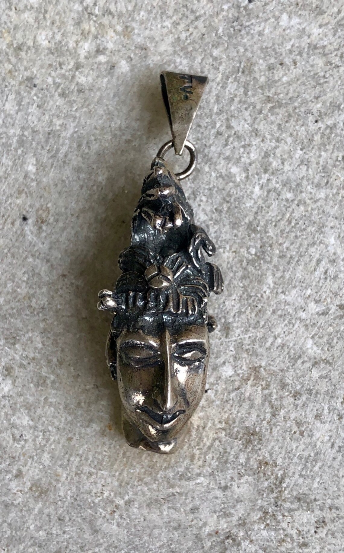 Sculpted Sterling Silver Aztec Warrior Vintage Necklace - Etsy