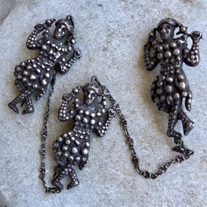 Rare Victorian Old Chinese Court Jester Sterling Silver Fully ...