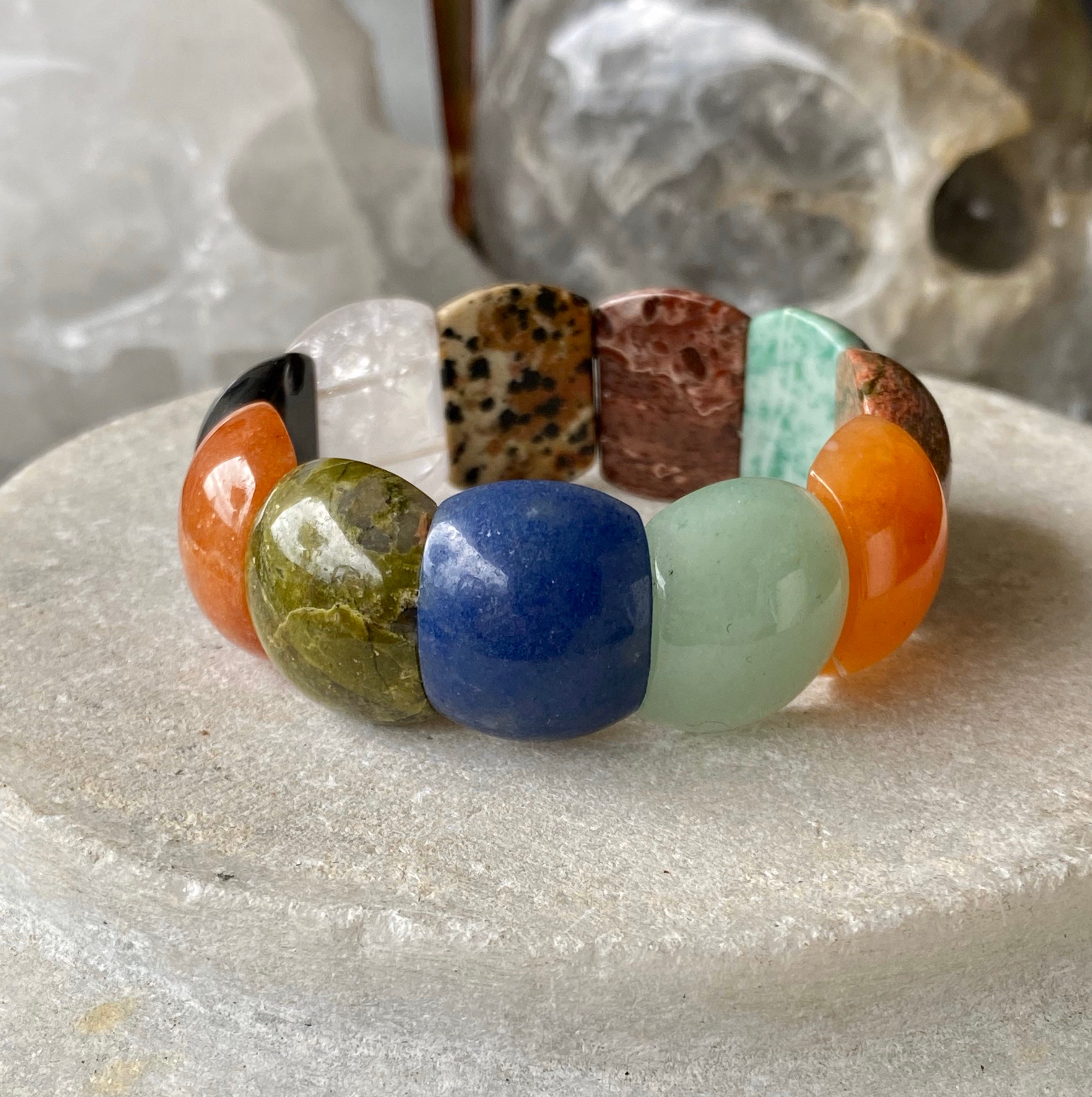 Beautiful Multi Gemstone Jade Lapis Quartz Crystal Snowflake | Etsy