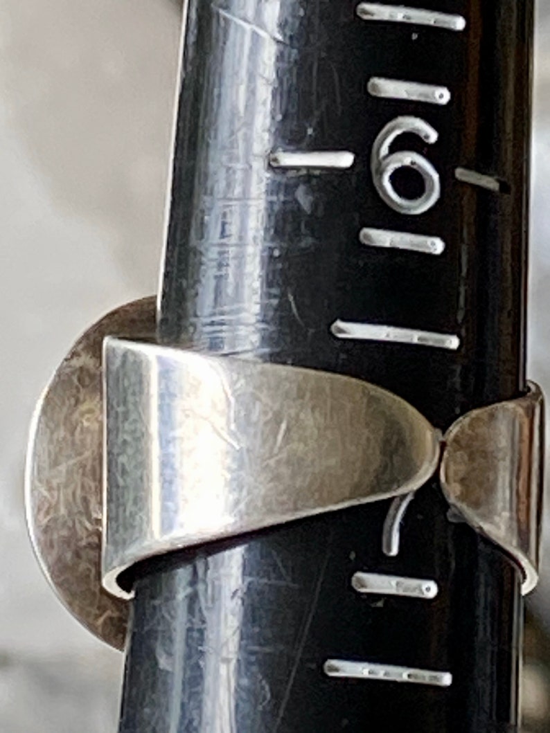 Mid Century Modern Sterling Silver Disk Green Jade Stone | Etsy