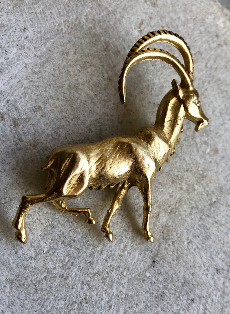 1940s Art Deco Ram Billy Goat Vintage Brooch - Etsy