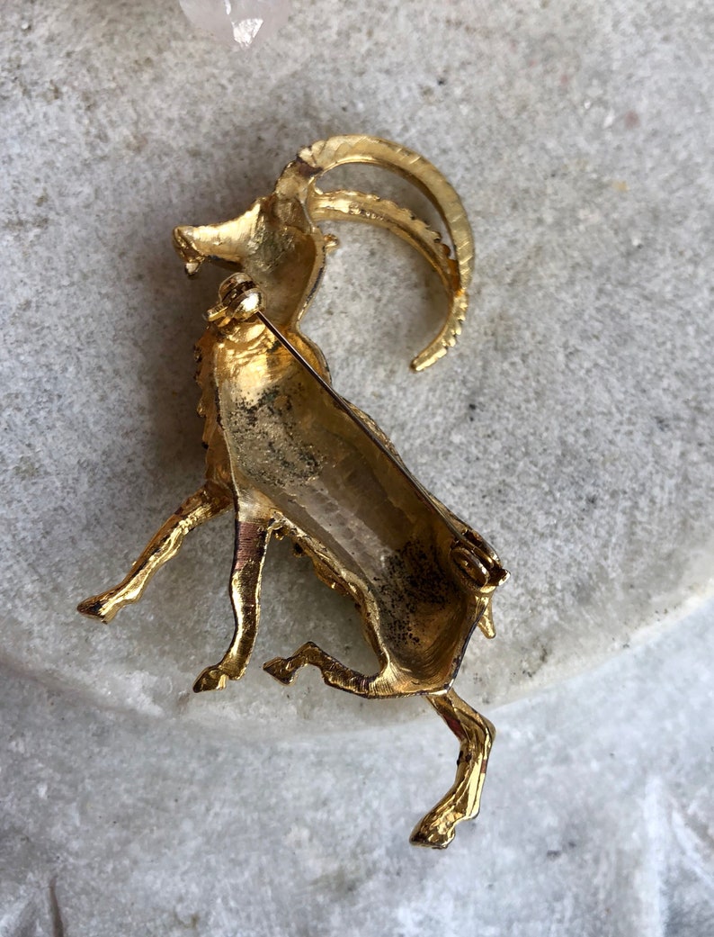 1940s Art Deco Ram Billy Goat Vintage Brooch | Etsy