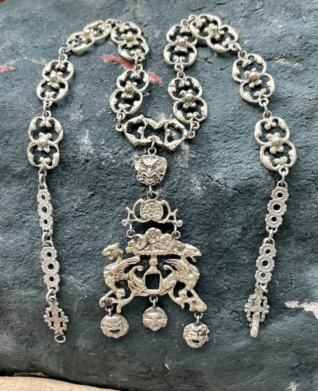 Bold Italian Renaissance Art Nouveau Gargoyle Dragon Cini Peruzzi ...