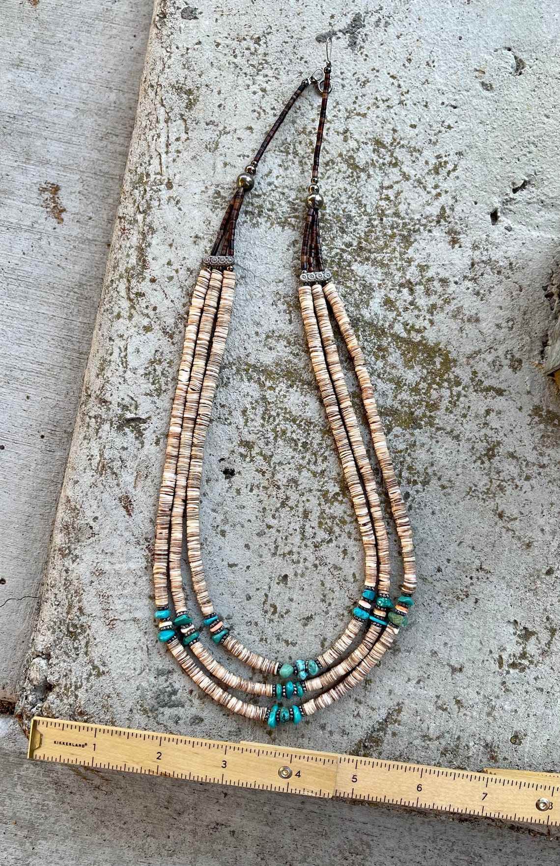 Beautiful Native American Turquoise Heshi Bead Sterling Silver | Etsy