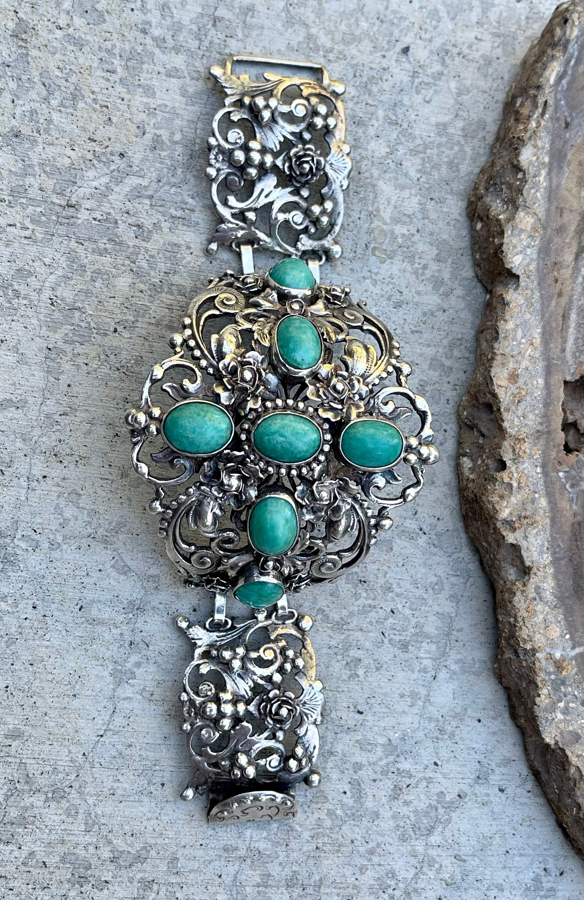 Beautiful Italian Sterling Silver KYANITE Victorian Vintage | Etsy