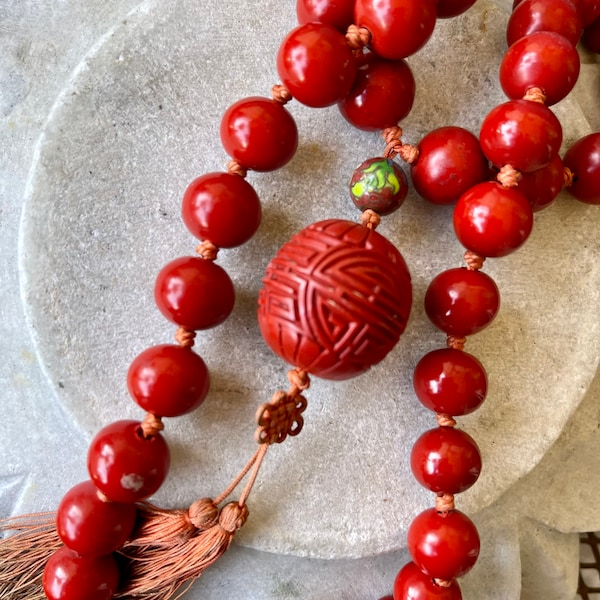Carved Red Cinnabar - Etsy