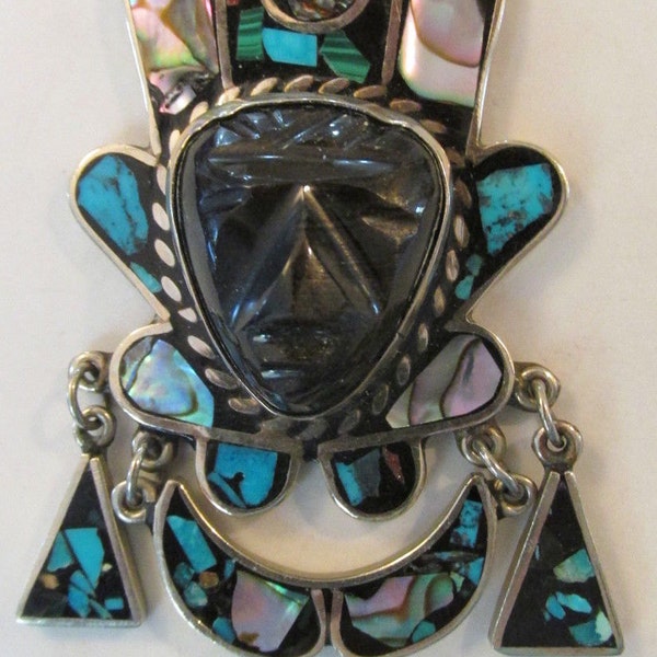Carved Jet Pendant - Etsy
