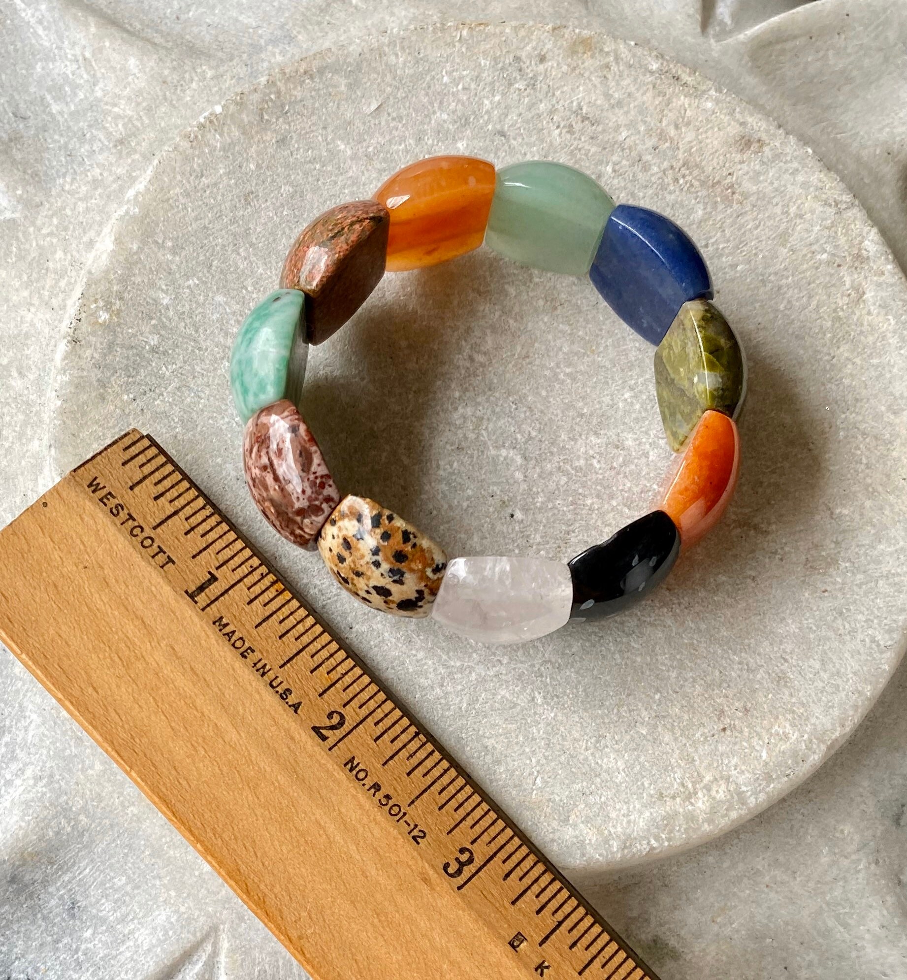 Beautiful Multi Gemstone Jade Lapis Quartz Crystal Snowflake | Etsy