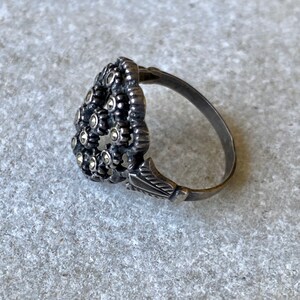 Circa 1920s Art Deco Sterling Silver Marcasite Vintage Antique Ring - Etsy