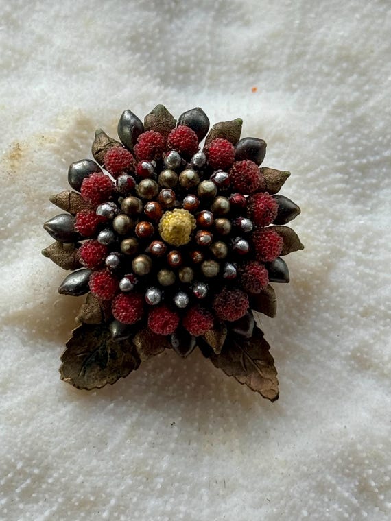 Beautiful Victorian Babby Shell Flower Antique Scarf … - Gem