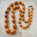 Butterscotch Marbled Resin Art Deco Graduated Beaded Long Flapper ...