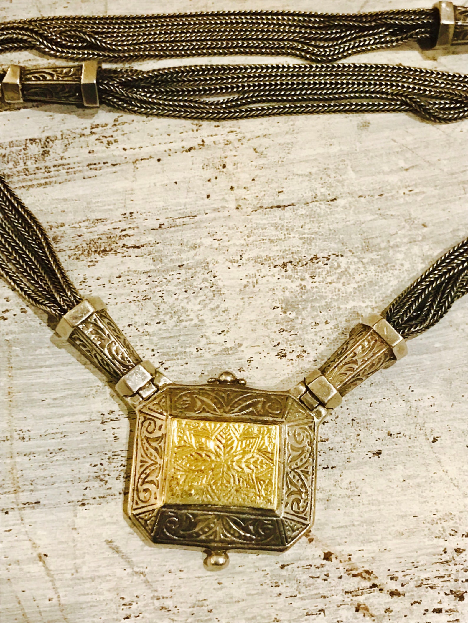 Beautiful Designer Savati Greek Byzantine Sterling Silver Multi Chain ...
